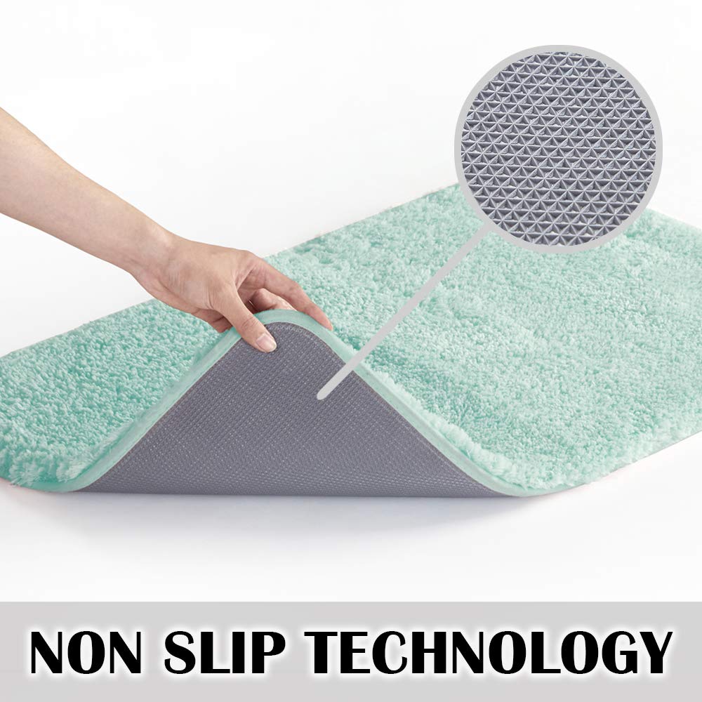 Suchtale Bathroom Rug Non Slip Bath Mat for Bathroom (16 x 24, Taupe Grey) Water Absorbent Soft Microfiber Shaggy Bathroom Mat Machine Washable Bath Rug for Bathroom Thick Plush Rugs for Shower