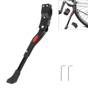 lertree bicycle kickstand aluminum alloy kickstand adjustable bike side stand cycling accessories (black)