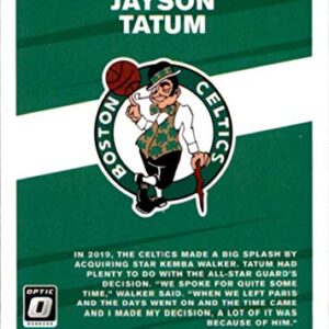 2019-20 Donruss Optic My House #11 Jayson Tatum Boston Celtics NBA Basketball Trading Card