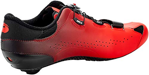 Sidi Sixty Road Shoes 43.5 Black/Red