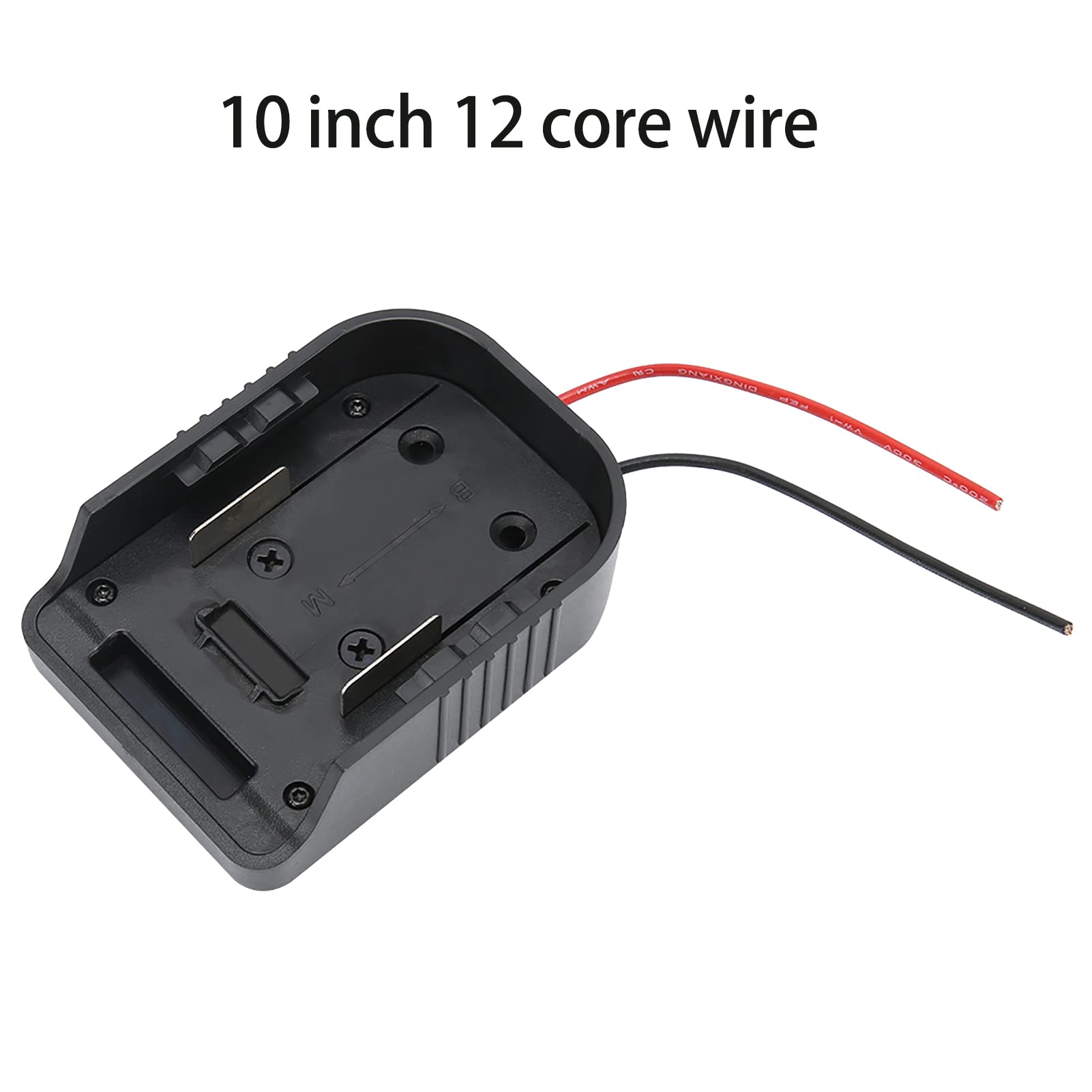 Portable Battery Adapter,18V Battery Connection Converter,ABS Environmental Protection Material,10-Inch 12-Core Cable Battery Adapter,Suitable for Makita Series/Series