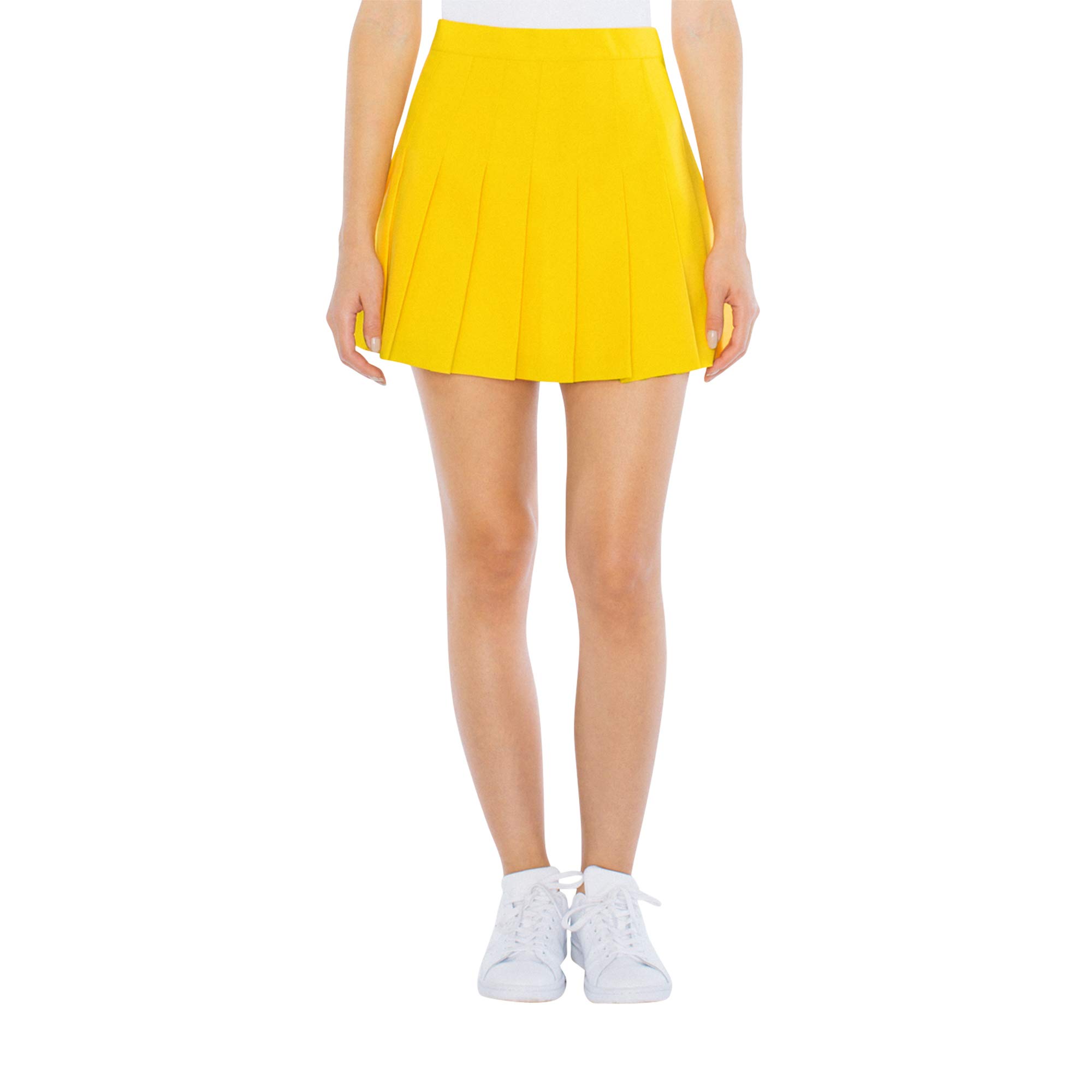 American Apparel Women's Gabardine Tennis Skirt, Gold, X-Large