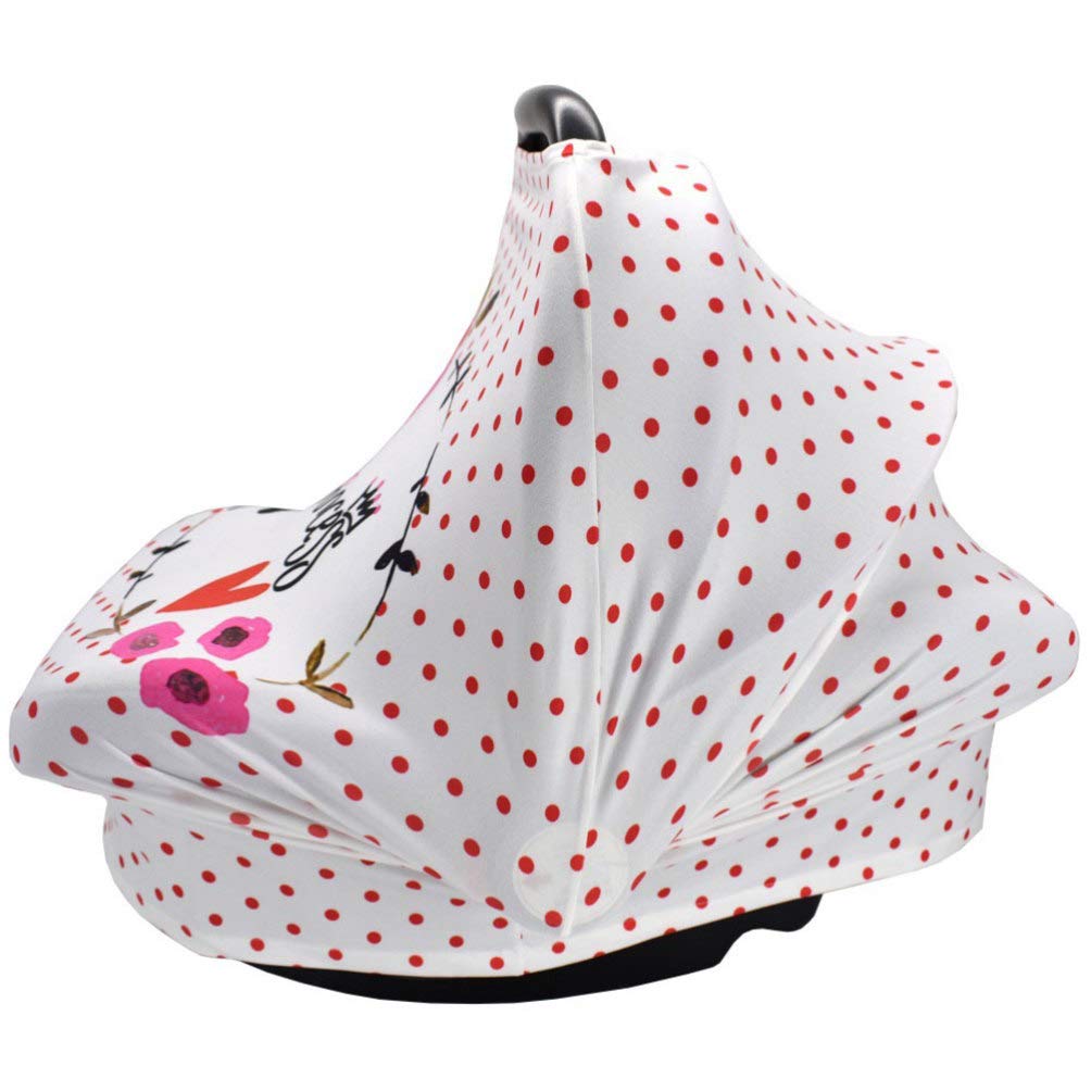 Cover Breastfeeding Scarf Rosy Dots Princess Breathable Covers Infant Stroller Cover Carseat Canopy Cover for Girls Boys