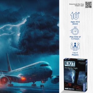 EXIT: The Stormy Flight | Escape Room Game in a Box| EXIT: The Game – A Kosmos Game | Family – Friendly, Card-Based at-Home Escape Room Experience for 1 to 4 Players, Ages 12+