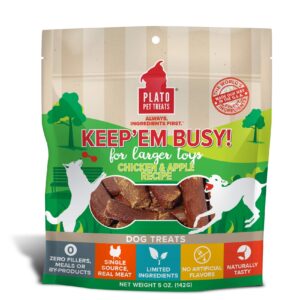 PLATO Keep'Em Busy Chicken & Apple Recipe for Large Toys 5oz, Natural