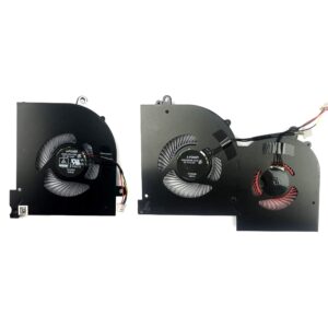 cpu gpu cooling fan pair fans replacement for msi gs65vr gs65 laptop ms-16q2 16q2-cpu-cw 16q2-gpu-cw series