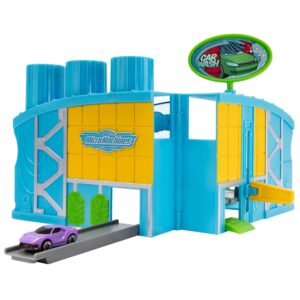 Micro Machines Core Playset, Car Wash Station - Expandable and Connectable to Other MM Sets, Includes One Exclusive Vehicle - Collect Them All