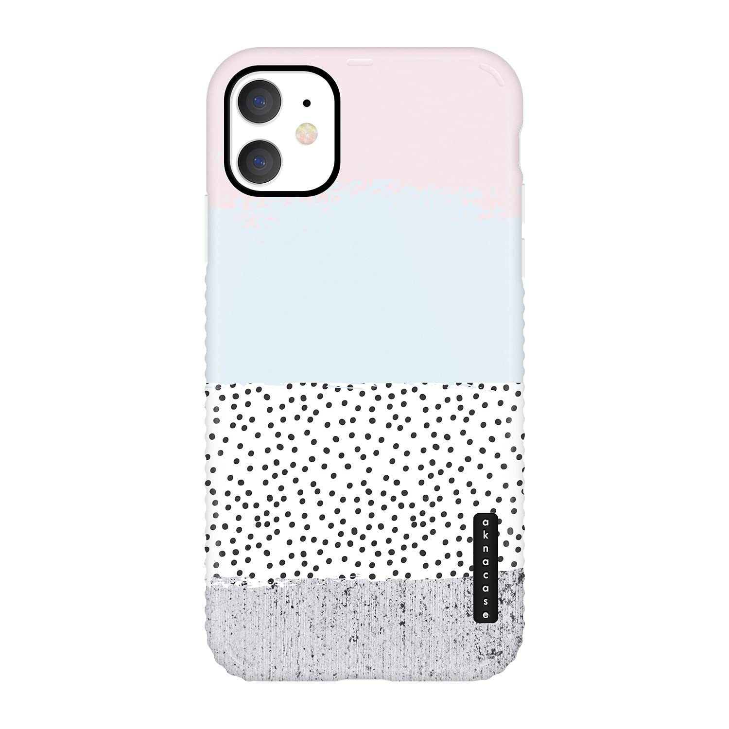 AknaCase iPhone 11 Case Watercolor Dot Print, GripTight Serious Silicone Cute Cover for Women (Graphic 102154-U.S)