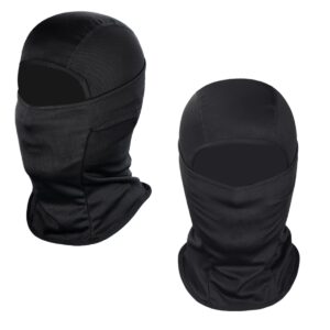 achiou ski mask for men women, balaclava face mask, shiesty mask uv protector lightweight for motorcycle snowboard black