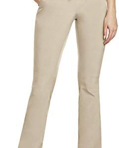 CQR Women's Hiking Pants, Lightweight UPF 50+ Sun Protective Outdoor Pants, Quick Dry Stretch Camping Work Pants, Boot Cut Beige, 6