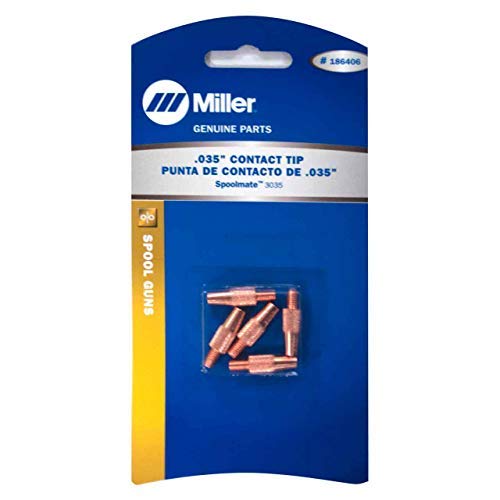 Contact Tip, 0.035 M5 by 0.8mm Thread By Miller GENUINE #186406 (Pkg of 5)