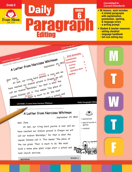 Daily Paragraph Editing, Grade 6 - Teacher's Edition, E-Book