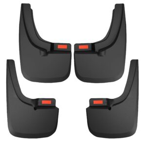 husky liners - front mud guards | 2019 - 2023 ford ranger (excludes tremor) - black, 2 pc. | 58516