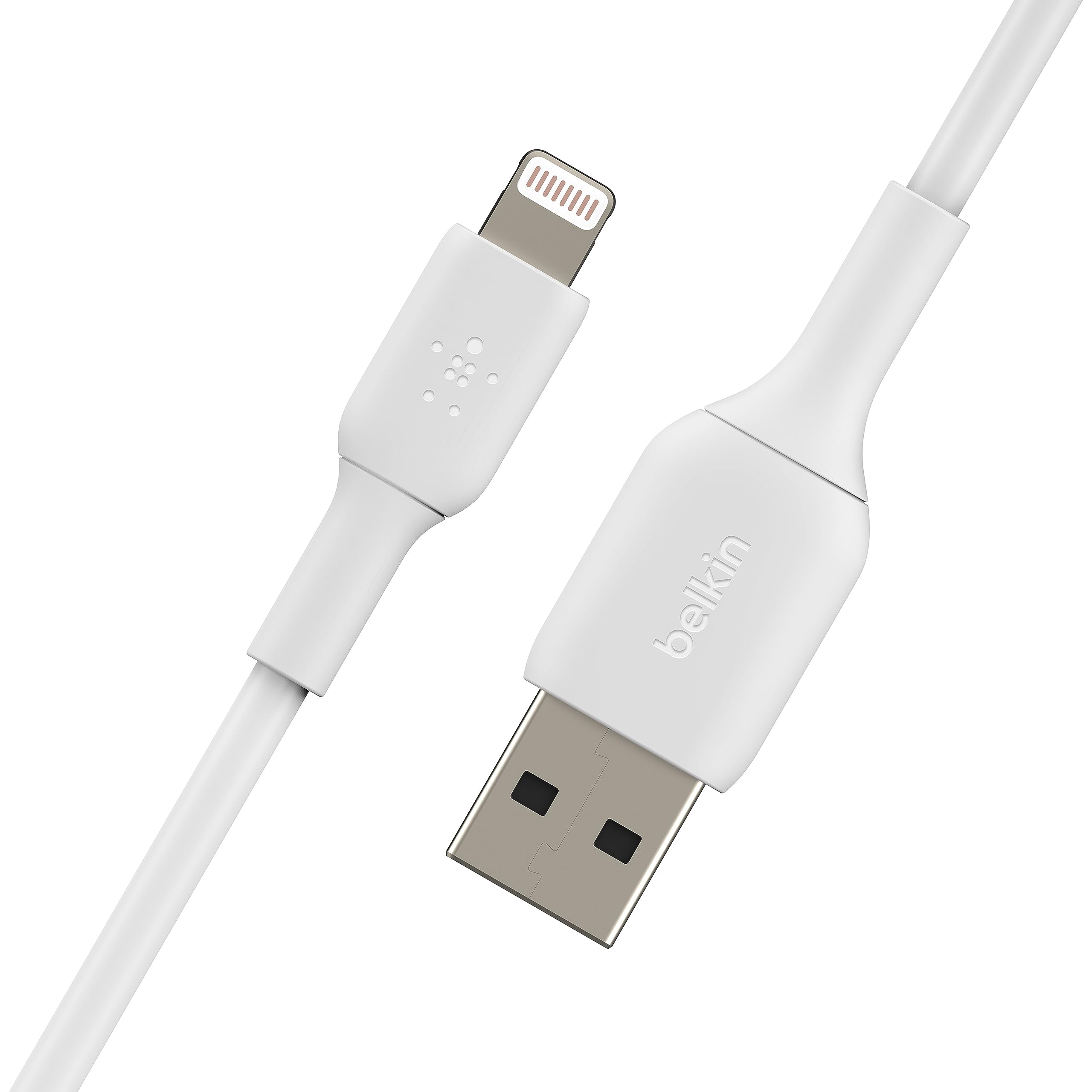 Belkin BoostCharge Lightning Cable - 9.8ft/3M - MFi Certified Apple iPhone Charger USB to Lightning Cable - iPhone Cable - iPhone Charger Cord - Apple Charger - USB Phone Charger - White