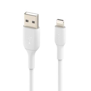 Belkin BoostCharge Lightning Cable - 9.8ft/3M - MFi Certified Apple iPhone Charger USB to Lightning Cable - iPhone Cable - iPhone Charger Cord - Apple Charger - USB Phone Charger - White