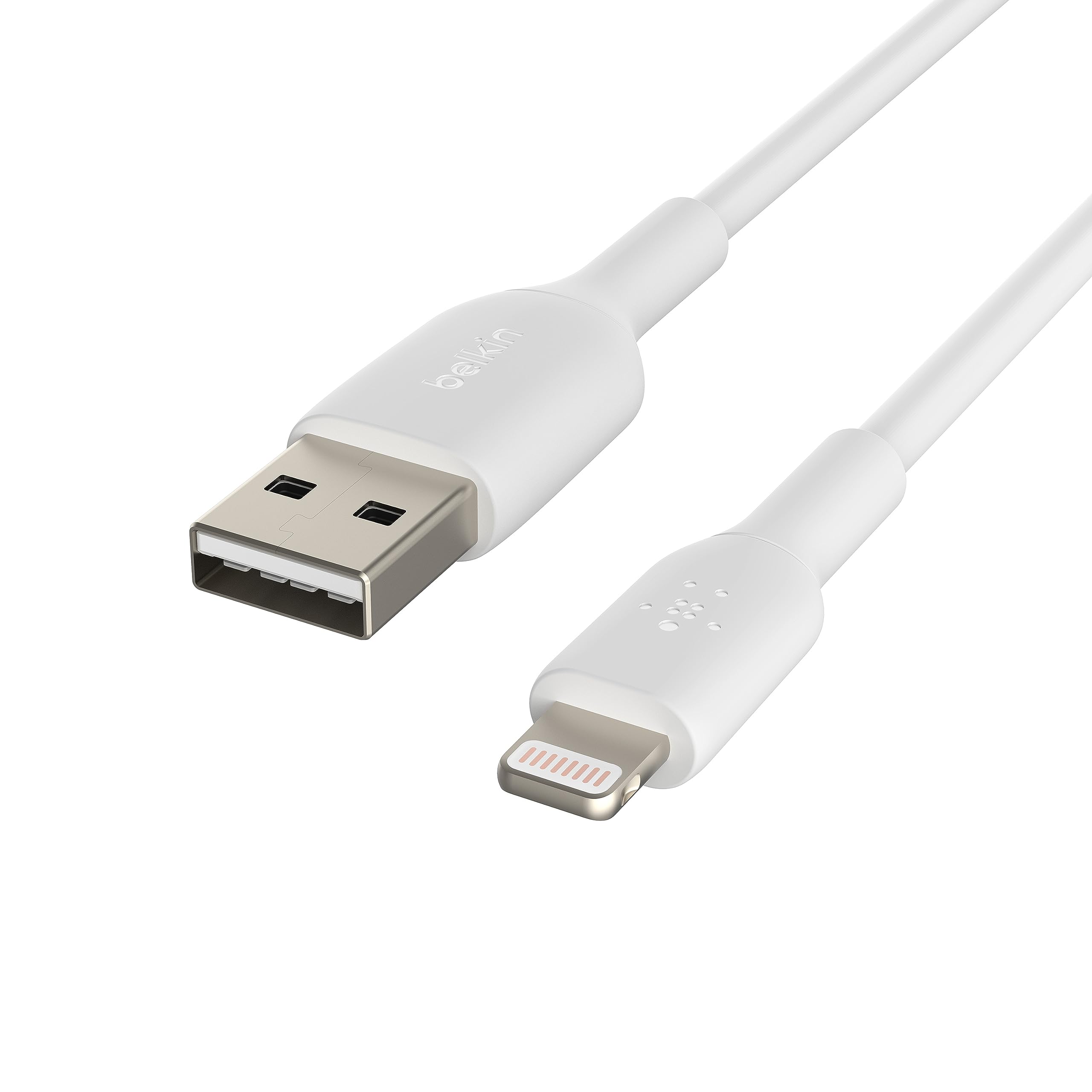 Belkin BoostCharge Lightning Cable - 9.8ft/3M - MFi Certified Apple iPhone Charger USB to Lightning Cable - iPhone Cable - iPhone Charger Cord - Apple Charger - USB Phone Charger - White