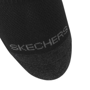 Skechers womens 6 Pack Low Cut Running Socks, Black, 9 11 US