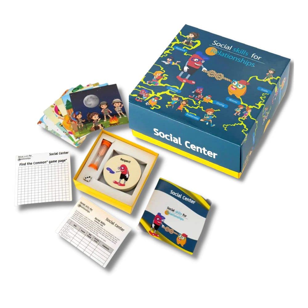 Social Emotional Learning Activity for Kids 8-12 Games for Relationship Suitable For Behavior Autism Learning Materials Card Games for Occupational Therapy ADHD Tools Social & Communication Skills