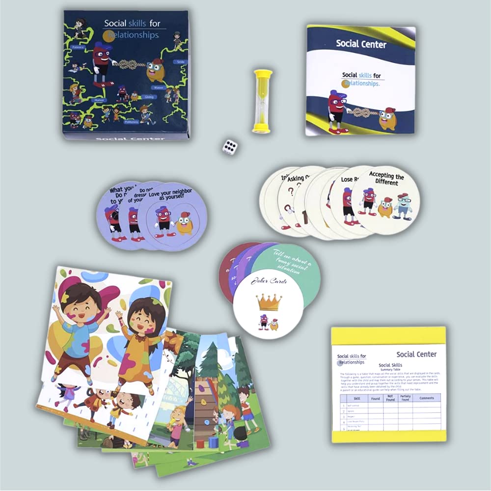 Social Emotional Learning Activity for Kids 8-12 Games for Relationship Suitable For Behavior Autism Learning Materials Card Games for Occupational Therapy ADHD Tools Social & Communication Skills