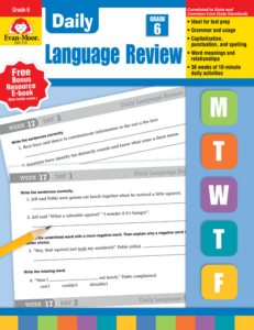 daily language review, grade 6 - teacher's edition, e-book