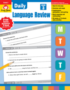 daily language review, grade 3 - teacher's edition, e-book