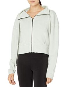 alo yoga women's trail jacket, chalk wash, extra small