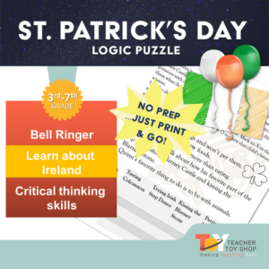 logic puzzle for st. patrick's day