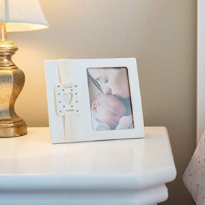 DEMDACO Sweet Baby Gray Heart and Cream 4 x 6 Photo Table Top Frame Holder