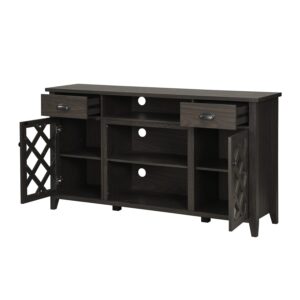 Home Source Tv Stand up to 75" TV Espresso Finish