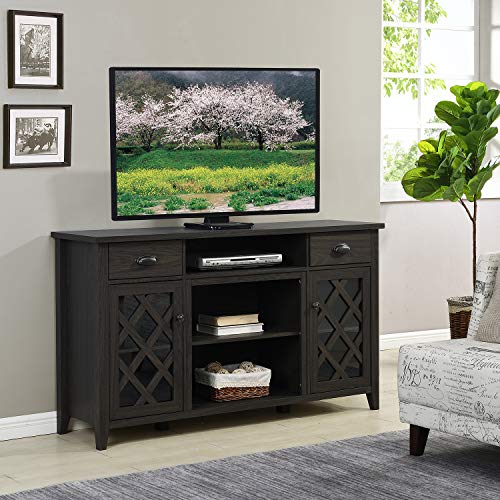 Home Source Tv Stand up to 75" TV Espresso Finish