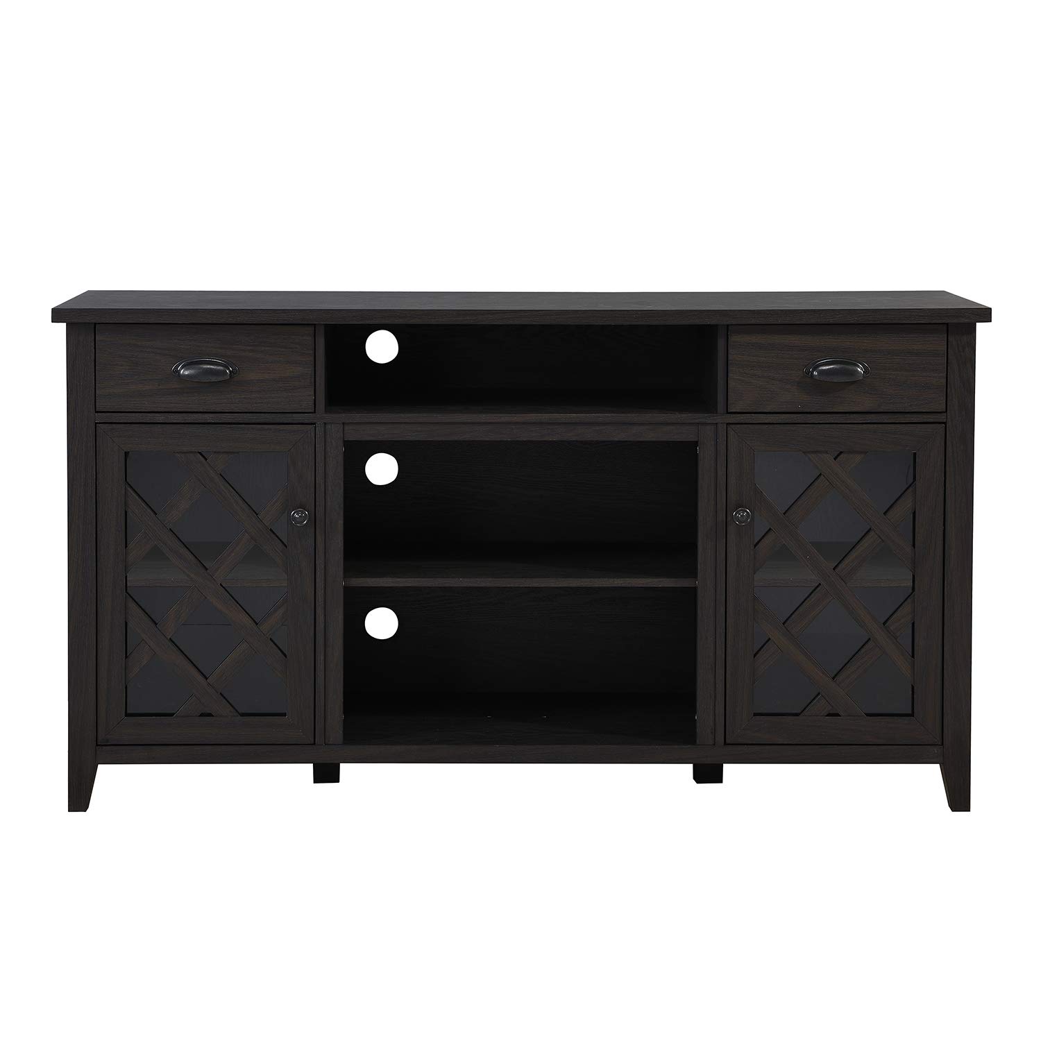 Home Source Tv Stand up to 75" TV Espresso Finish