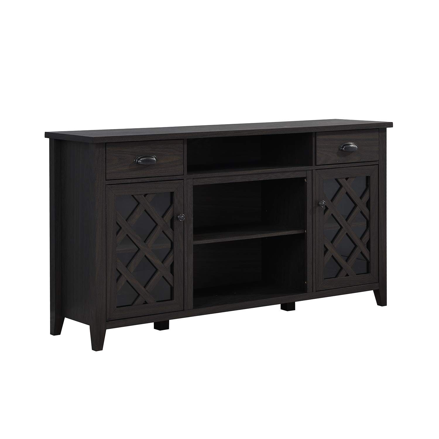 Home Source Tv Stand up to 75" TV Espresso Finish