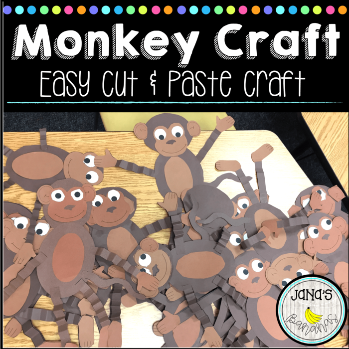 Monkey Craft (Cut & Paste)