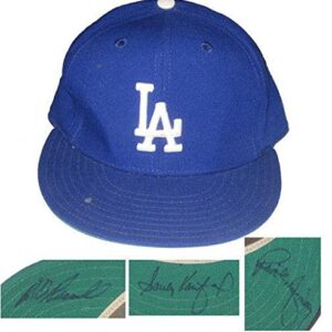 Sandy Koufax Signed Vintage autograph Dodgers Hat rick monday russell cbm COA - Autographed Hats