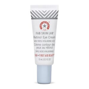 first aid beauty fab skin lab retinol eye cream with triple hyaluronic acid – .5 oz.