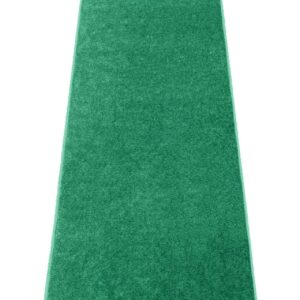 Event Carpet Aisle Runner - Quality Plush Pile Rug with Backing, Binding in Various Sizes (4 X 40 ft, Green)