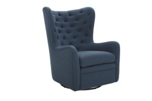 amazon brand – stone & beam lessing tufted upholstered glider, 32.7"w, cadet blue