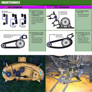 Mower Deck Belt Made with Kevlar 5/8" x 176" Replace for Ferris 1522061 Scag 482652 Exmark 109-8070 116-1965 Simplicity 5103391YP Toro 115-4971 Husqvarna 522829601 Toro 106-7369 Land Pride 816-141C