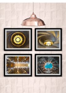 art history classroom wall decor - set of 4 architectural prints