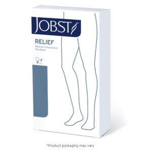 JOBST Relief Knee High 15-20 mmHg Open Toe Unisex For Men & Women Compression Socks, Beige - Choose Your Size