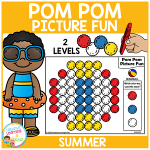 pom pom picture fun - summer