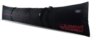 element equipment padded ski bag adjustable one size fits all travel ski bag black/red