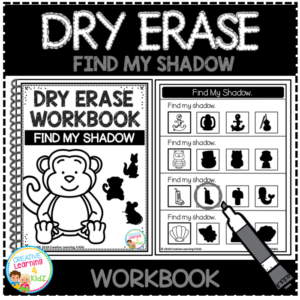 dry erase workbook: find my shadow