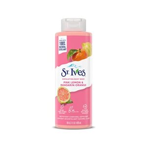 st. ives pink lemon & mandarin orange exfoliating body wash 16 fl ounces