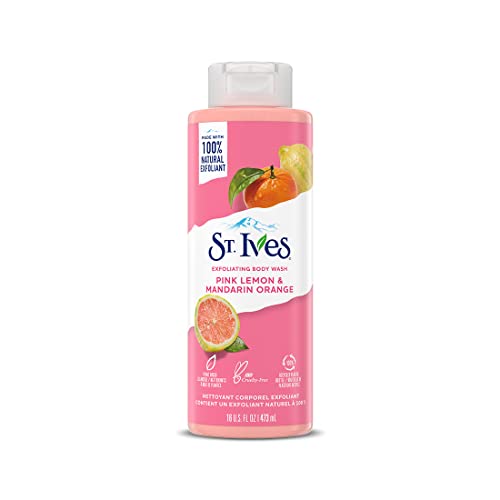 St. Ives Pink Lemon & Mandarin Orange Exfoliating Body Wash 16 Fl Ounces