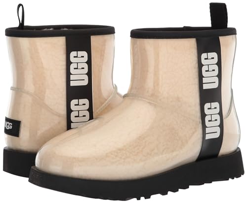 UGG Classic Clear Mini Boot, Natural / Black, Size 9