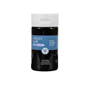 artist's loft acrylic paint, 16.9 oz. (mars black)