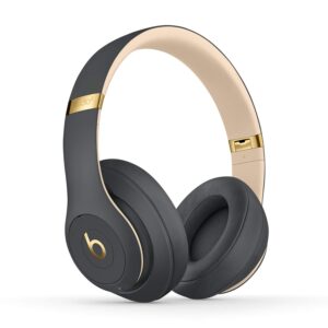 beats studio3 wireless noise cancelling over-ear headphones - apple w1 headphone chip, class 1 bluetooth, 22 hours of listening time, built-in microphone - shadow gray