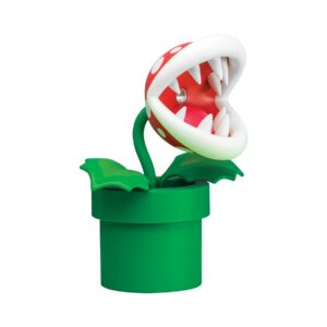 nintendo offical licensed super mario bros piranha plant led desk light with adjustable head by paladone, collectible gamer gift night light