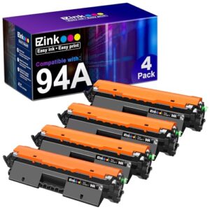 e-z ink (tm compatible toner cartridge replacement for hp 94a cf294a compatible with laserjet m118dw, m148dw, m148fdw, m149fdw, m118, m148 printer (black, 4 pack)